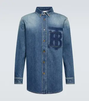 Burberry Cotton Denim Shirt - Blue