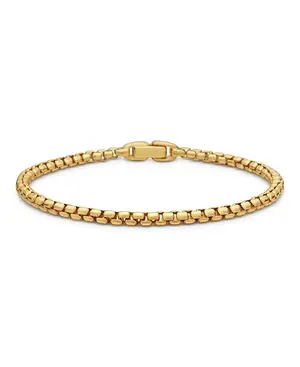 David Yurman 18k Chain Box Chain Flex Bracelet - Gold