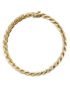 David Yurman 18k Yellow Sculpted Cable Bracelet