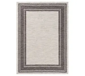 OX BAY TRADING CO. Ox Bay Bordered Pet Indoor/outdoor Area Rug, 5' X 7 - One-color