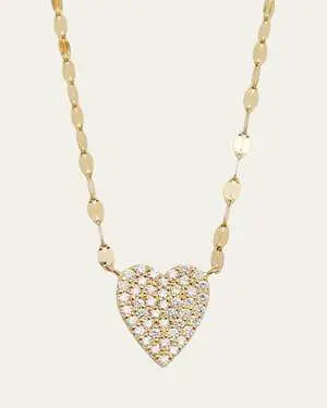 Lana Jewelry 14k Yellow Diamond Heart Pendant Necklace - Gold
