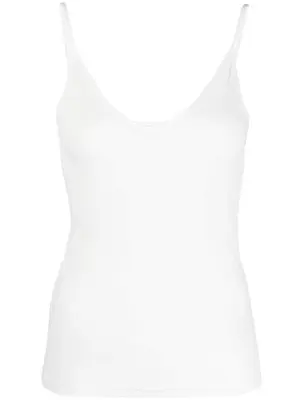 JIL SANDER V-neck Tank Top - White