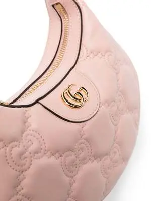 Gucci Mini Gg Matelasse Shoulder Bag - Pink