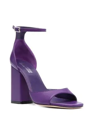 Paris Texas Fiona 95mm Block-heel Sandals - Purple