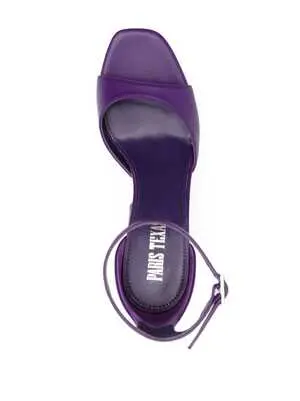 Paris Texas Fiona 95mm Block-heel Sandals - Purple
