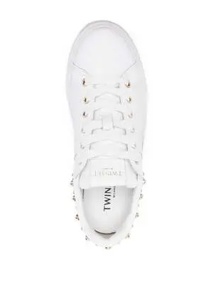 TWINSET Pearl-embellished Low-top Sneakers