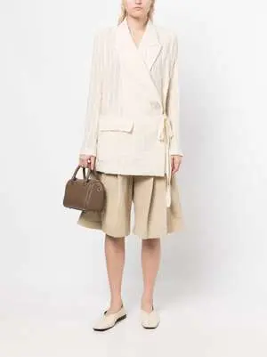 UMA WANG Oversize Wraparound Blazer - Neutrals