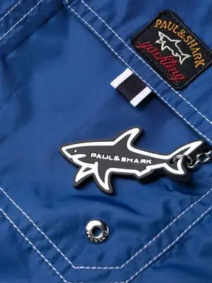 Paul & Shark Logo Print Swim Shorts