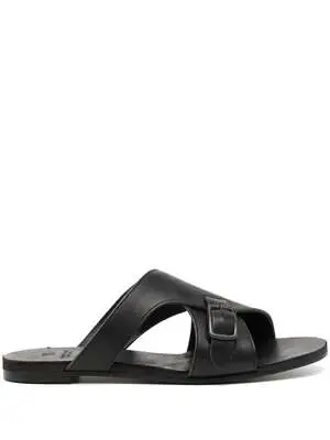 Y’s Buckled Leather Sandals