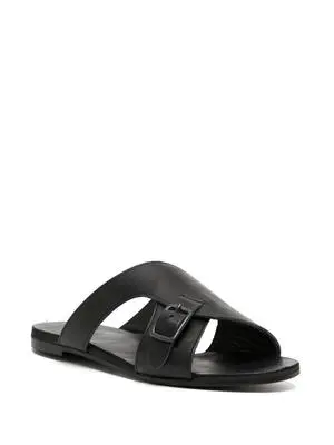 Y’s Buckled Leather Sandals