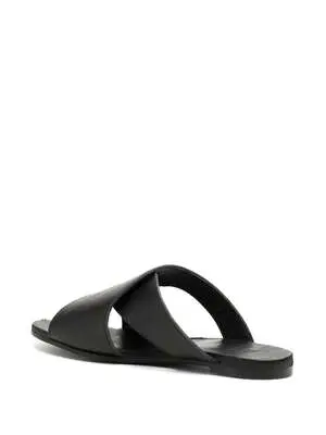 Y’s Buckled Leather Sandals