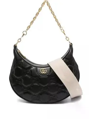 Gucci Small Gg Matelasse Shoulder Bag - Black