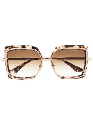 Dita Tortoiseshell Square-frame Sunglasses