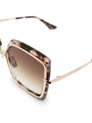 Dita Tortoiseshell Square-frame Sunglasses
