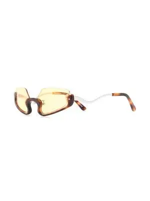 Henrik Vibskov Rollo Tortoiseshell Effect Sunglasses