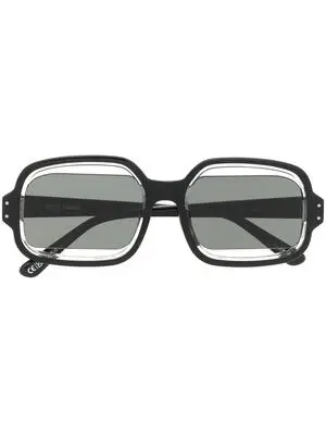 Henrik Vibskov Olga Square-frame Sunglasses - Black