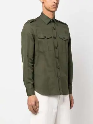 PT TORINO Long-sleeve Buttoned Shirt