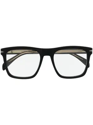 DB EYEWEAR BY DAVID BECKHAM Square Frame Sunglasses - Black