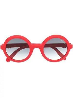 Moncler Orbit Round-frame Sunglasses - Red