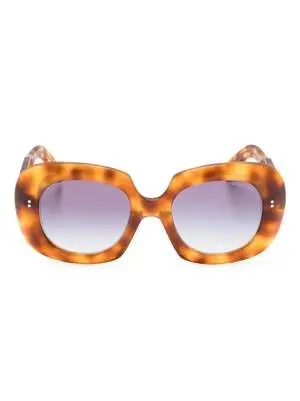 CUTLER & GROSS Tortoiseshell Square-frame Sunglasses - Brown