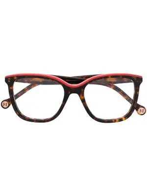 Carolina Herrera Square-frame Glasses - Brown