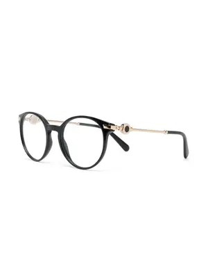 BVLGARI Logo-plaque Round-frame Glasses