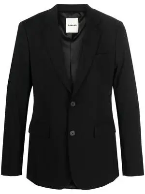 Sandro Virgin Wool Suit Jacket - Black