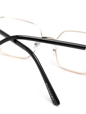 BVLGARI Enamelled Frame Detail Eyeglasses