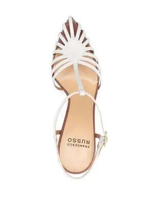 FRANCESCO RUSSO 115mm Strappy Pointed-toe Pumps