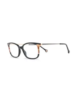 Carolina Herrera Tortoiseshell Rectangle-frame Eyeglasses