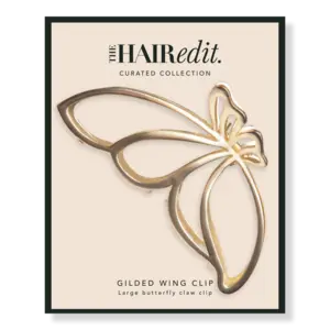 THE HAIR EDIT Gold Gilded Wing Butterfly Claw Clip - One-color