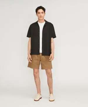 Everlane Cotton Twill Short - Light Brown