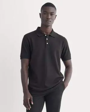 Everlane Pique Polo Tshirt - Black