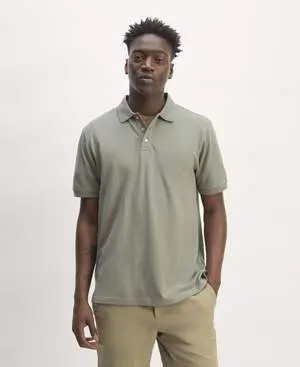 Everlane Pique Polo TShirt Sage Green
