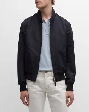 TOM FORD Harrington Cotton-Silk Blouson Jacket - Black