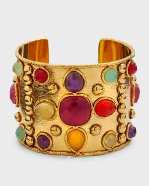 Sylvia Toledano Multi-Stone Berbere Cuff Bracelet Multi Color