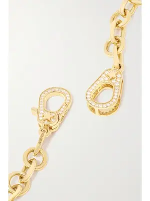 FOUNDRAE Sister Hooks 18-karat Diamond Bracelet