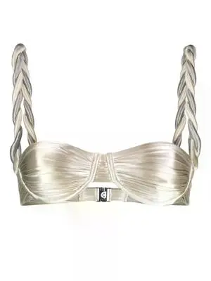 ISA BOULDER Reversible Bikini Top - Silver