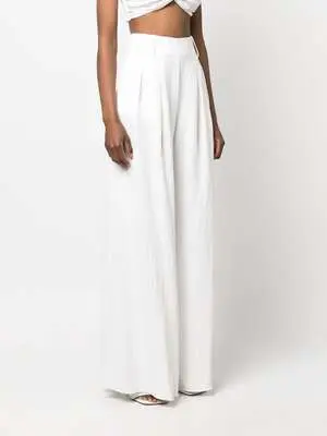 NISSA Flared High-waisted Trousers