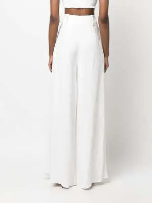 NISSA Flared High-waisted Trousers