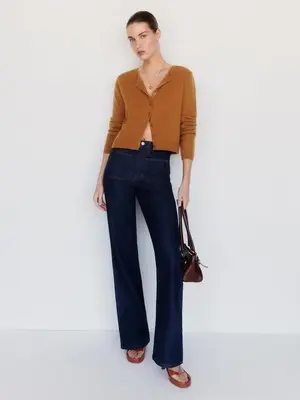 REFORMATION Clara Cashmere Crew Cardigan