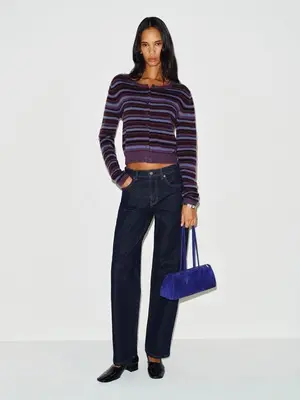 REFORMATION REFORMATION Clara Cashmere Crew Cardigan Multi