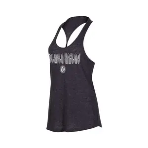 CONCEPTS SPORT Atlanta United Fc Radiant Twist Back Scoop Neck Tank Top - Heather Charcoal