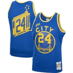 Mitchell & Ness Rick Barry Golden State Warriors 2001/02 Hardwood Classics Swingman Jersey - Royal