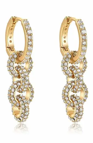 Ettika Pavé Drop Earrings