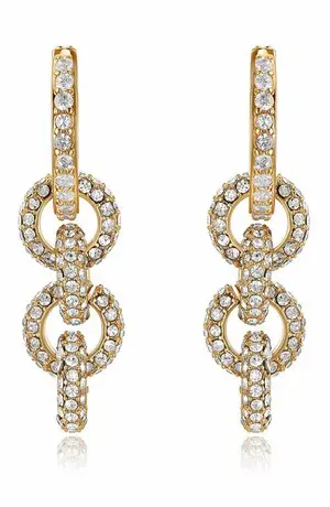 Ettika Pavé Drop Earrings