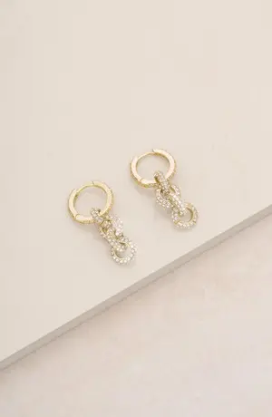 Ettika Pavé Drop Earrings