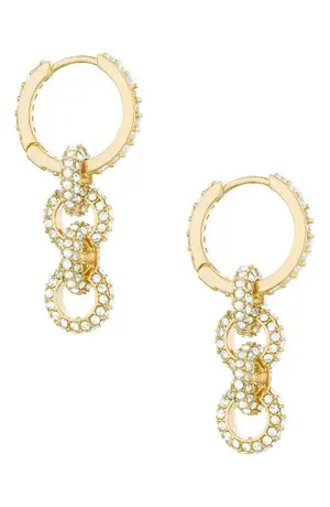 Ettika Pavé Drop Earrings