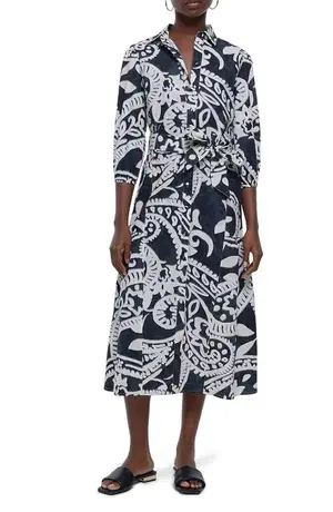 RIVER ISLAND Shelly Tie Waist Shirtdress