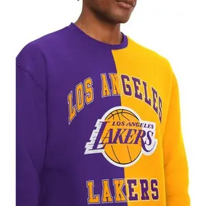 Tommy Hilfiger Gold Los Angeles Lakers Keith Split Pullover Sweatshirt